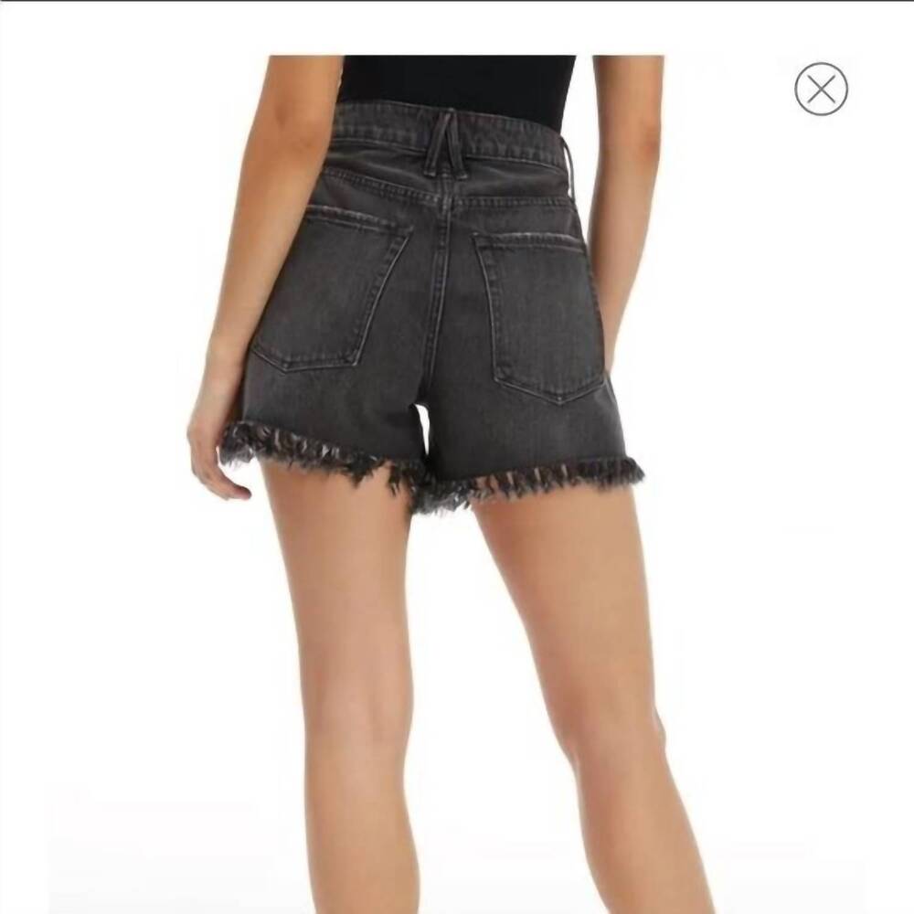 Good American | Shorts | New Good American Good 9s Short Long Fray Hem ...